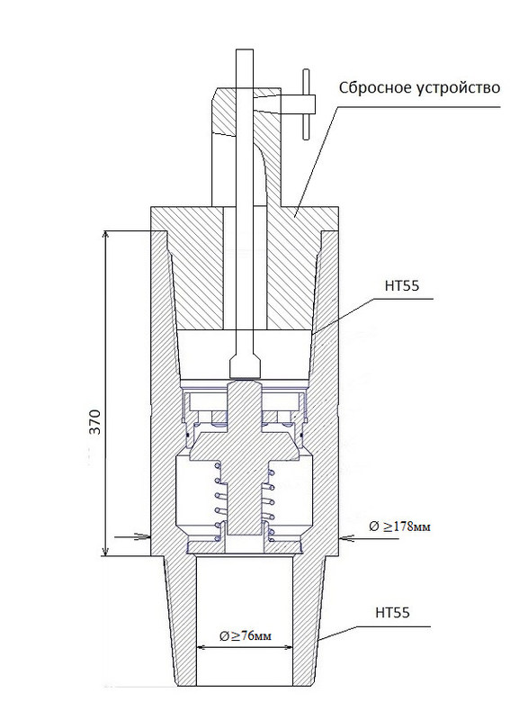 НТ55 R3 Inside blowout preventer, WP: 70Mpa, Temp. -40-70 degree C OD ...