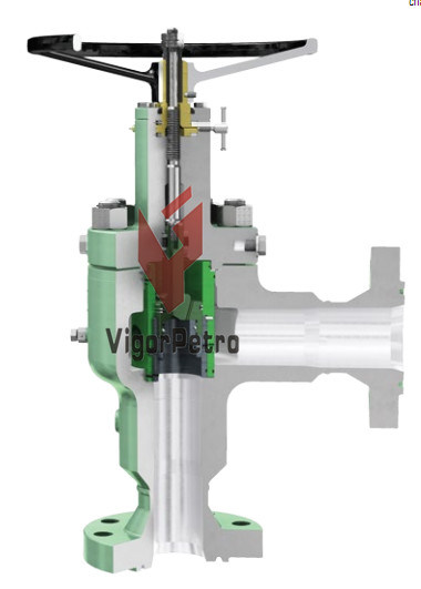 Hand Angle Choke Valve, 4"-2500#-RTJ x 300#-RF Flanged Ends, ASTM A105N ...