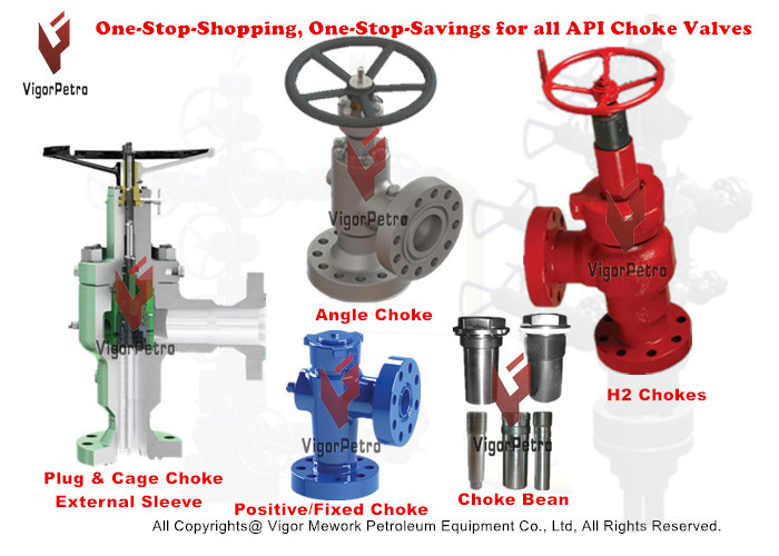 Adjustable Manual Choke valve 3 1/8" 5000 psi WP, Plug and Cage type ...
