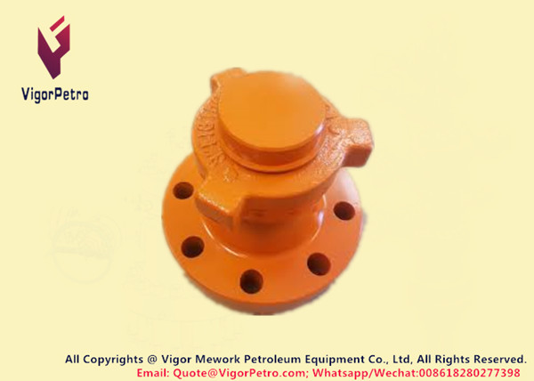 ADAPTER FLANGE ASSEMBLY, 2-9/16" 10K FLANGED BOTTOM X 2" FIG. 1502 MALE ...