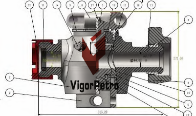 Lo-Torque Plug Valve 2" 15000 Psi Wp C/W 2" Integral Male & Female Fig ...