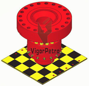 BOP Test stump for 18-3/4" 5000PSI 10000PSI 15000PSI BOP Mounted on ...