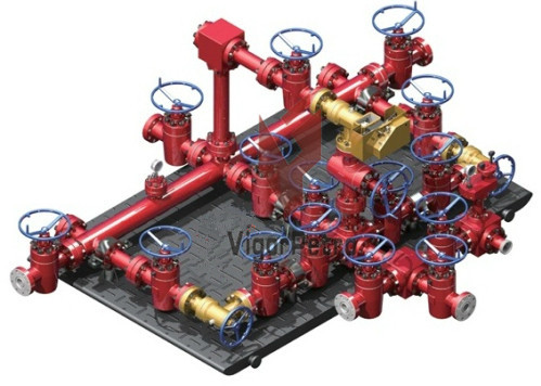 5 BALL VALVE Oil & Gas Manifold 1440 PSI WITH 3" FIG 602 INLET AND ...