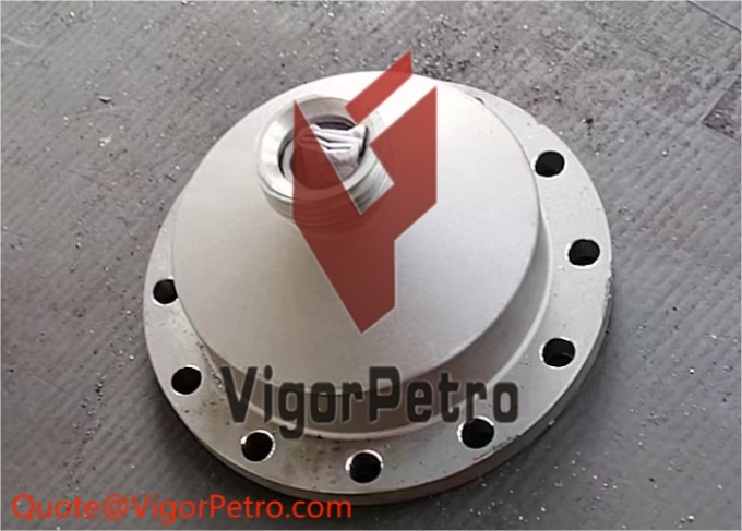 Adaptor flange 10" CL150 RF Flange down x 2" FIG 1502 WECO female Up ...